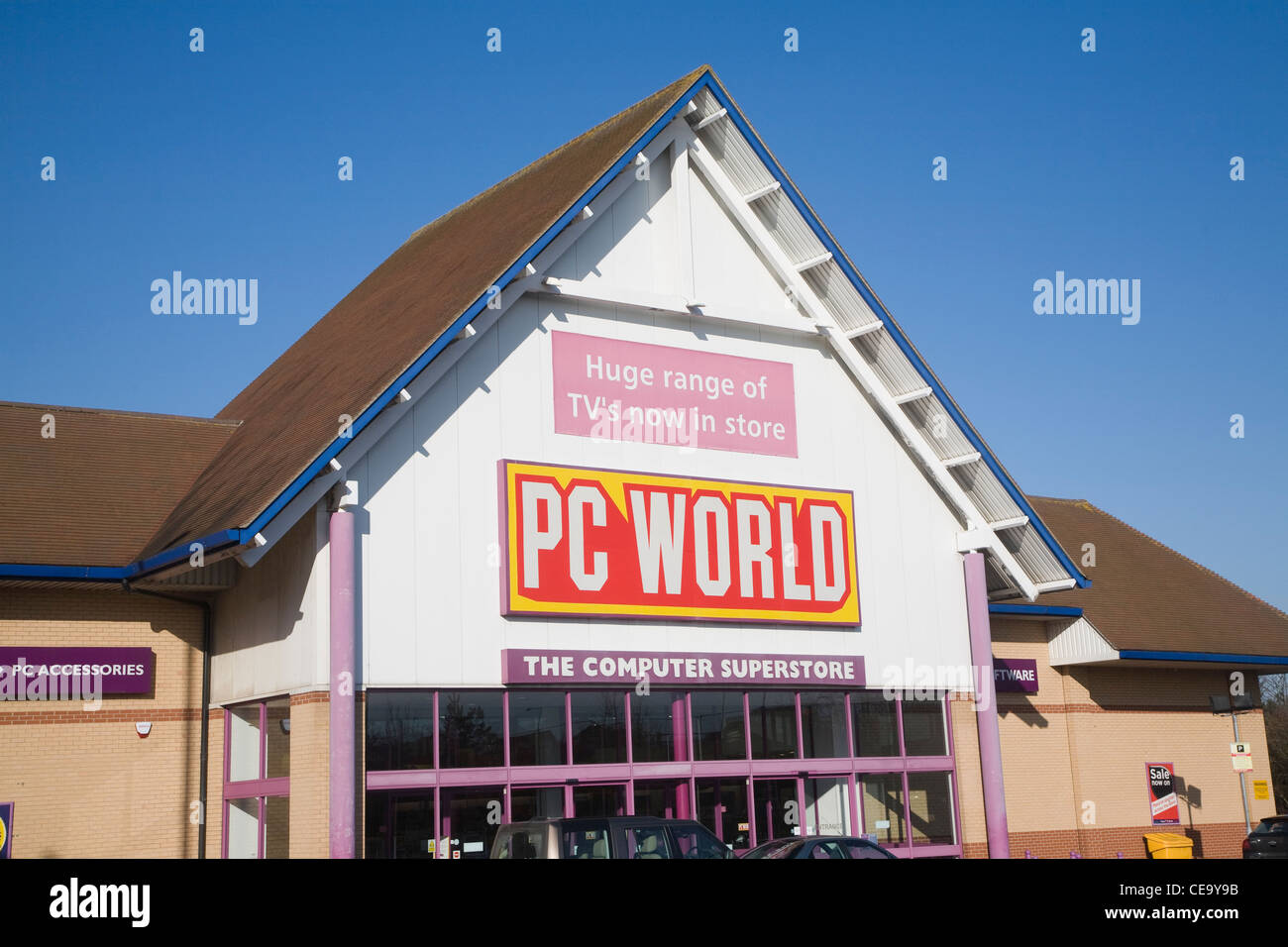 PC World superstore Copdock, Ipswich, Suffolk, England Stock Photo - Alamy