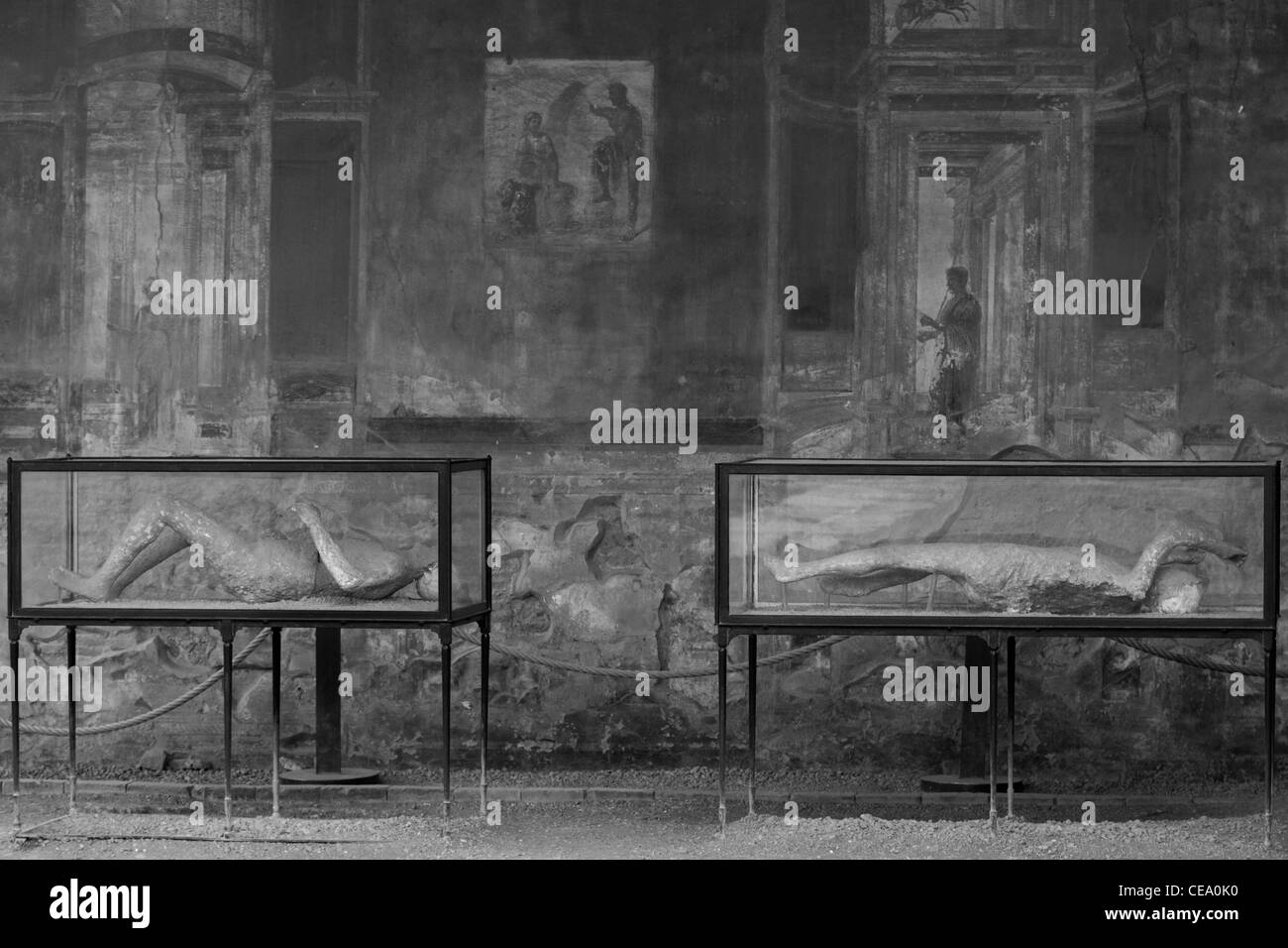 Plaster casts victims in hi-res stock photography and images - Alamy