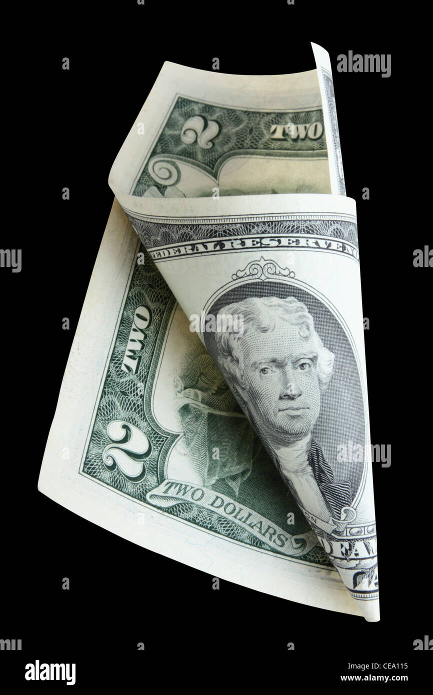 Sack from two dollars Stock Photo - Alamy