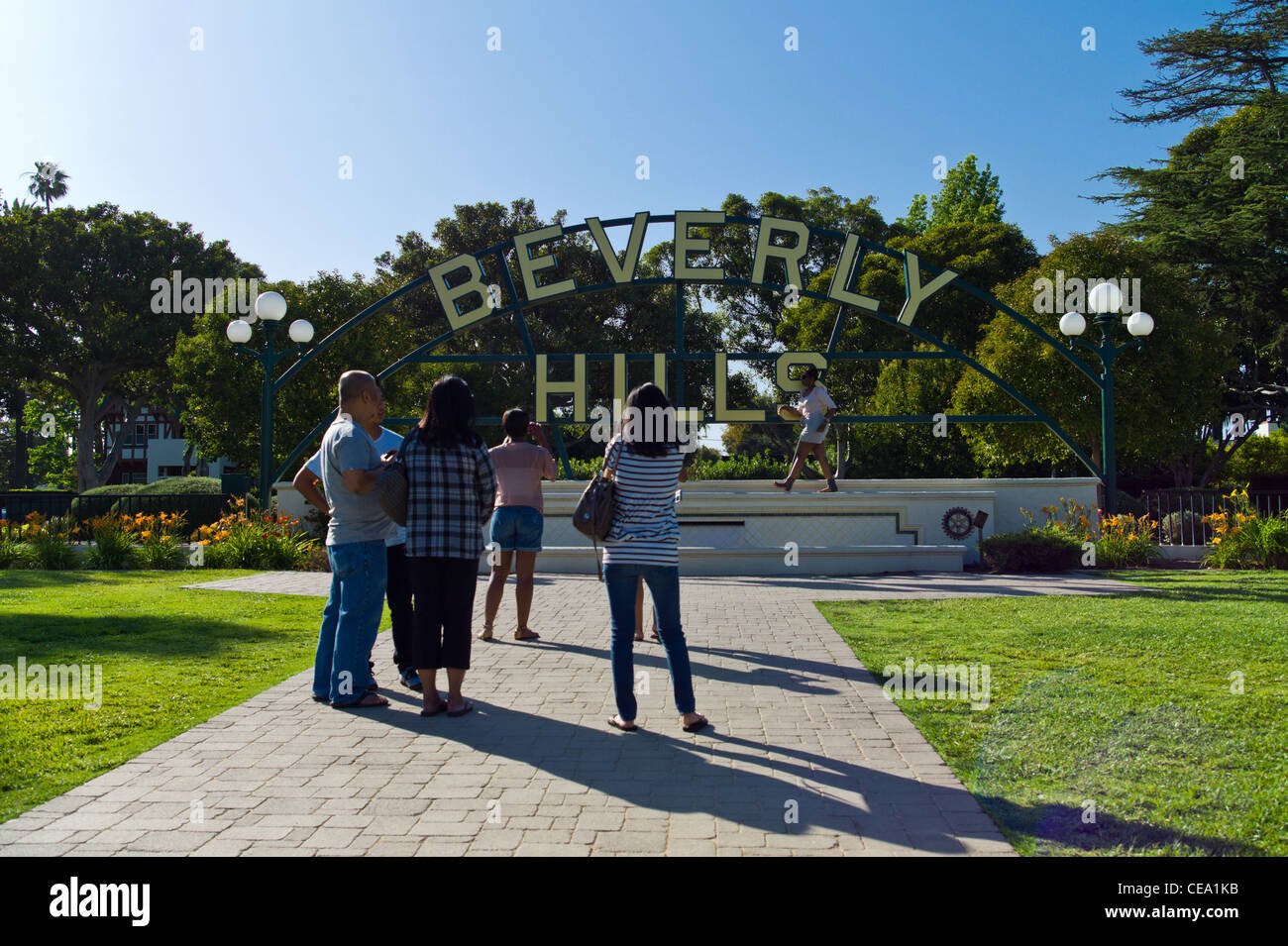 U.S.A., California, Los Angeles, the Beverly Hills park Stock Photo - Alamy