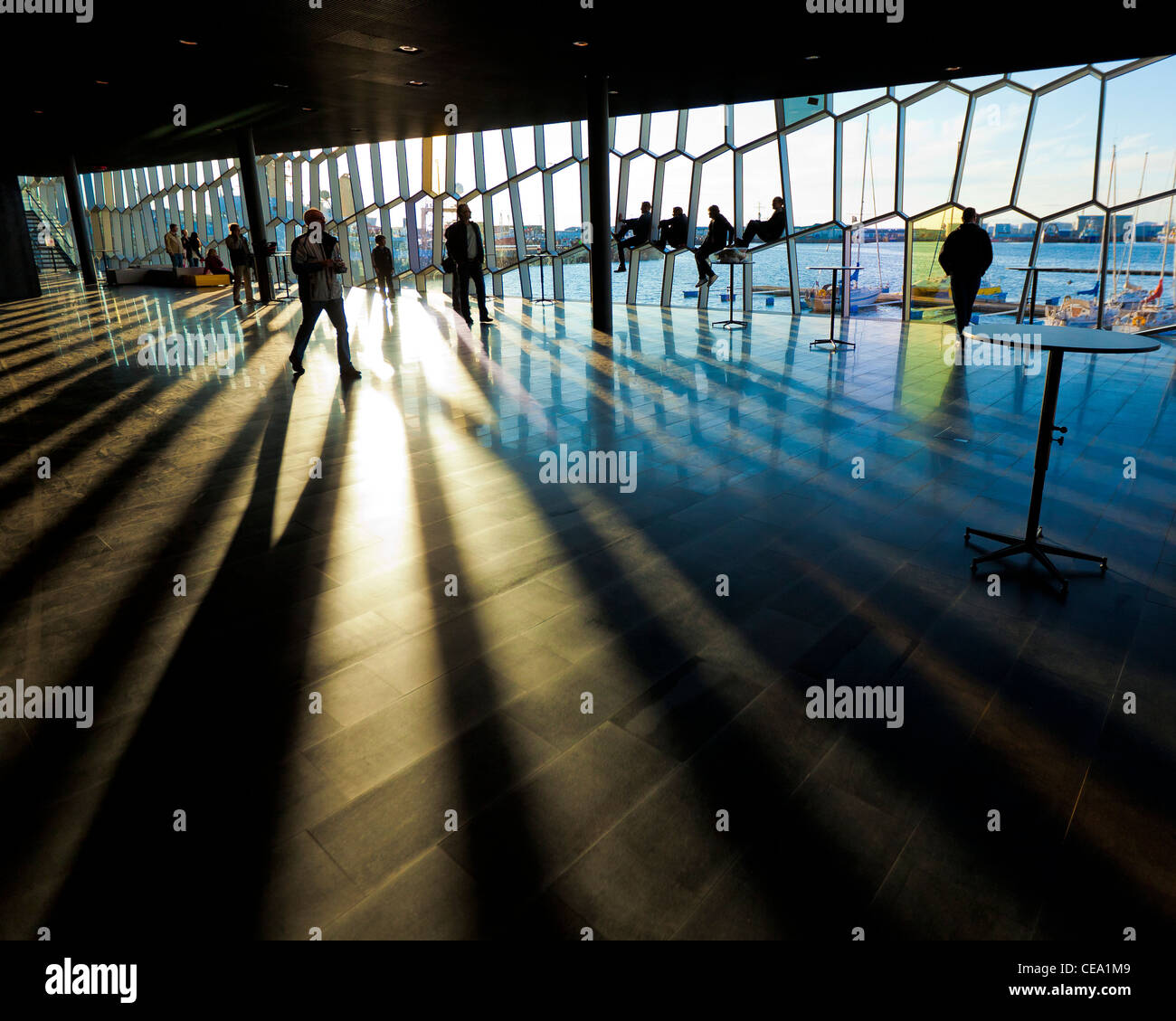 Interior harpa concert hall conference hi-res stock photography and ...