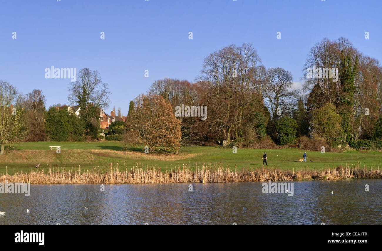 park lake river kenilworth warwickshire england uk recreation outdoors ...