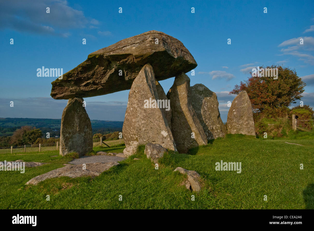 Pentre Ifan megalithic burial chamber in Pembrokeshire, South Wales ...