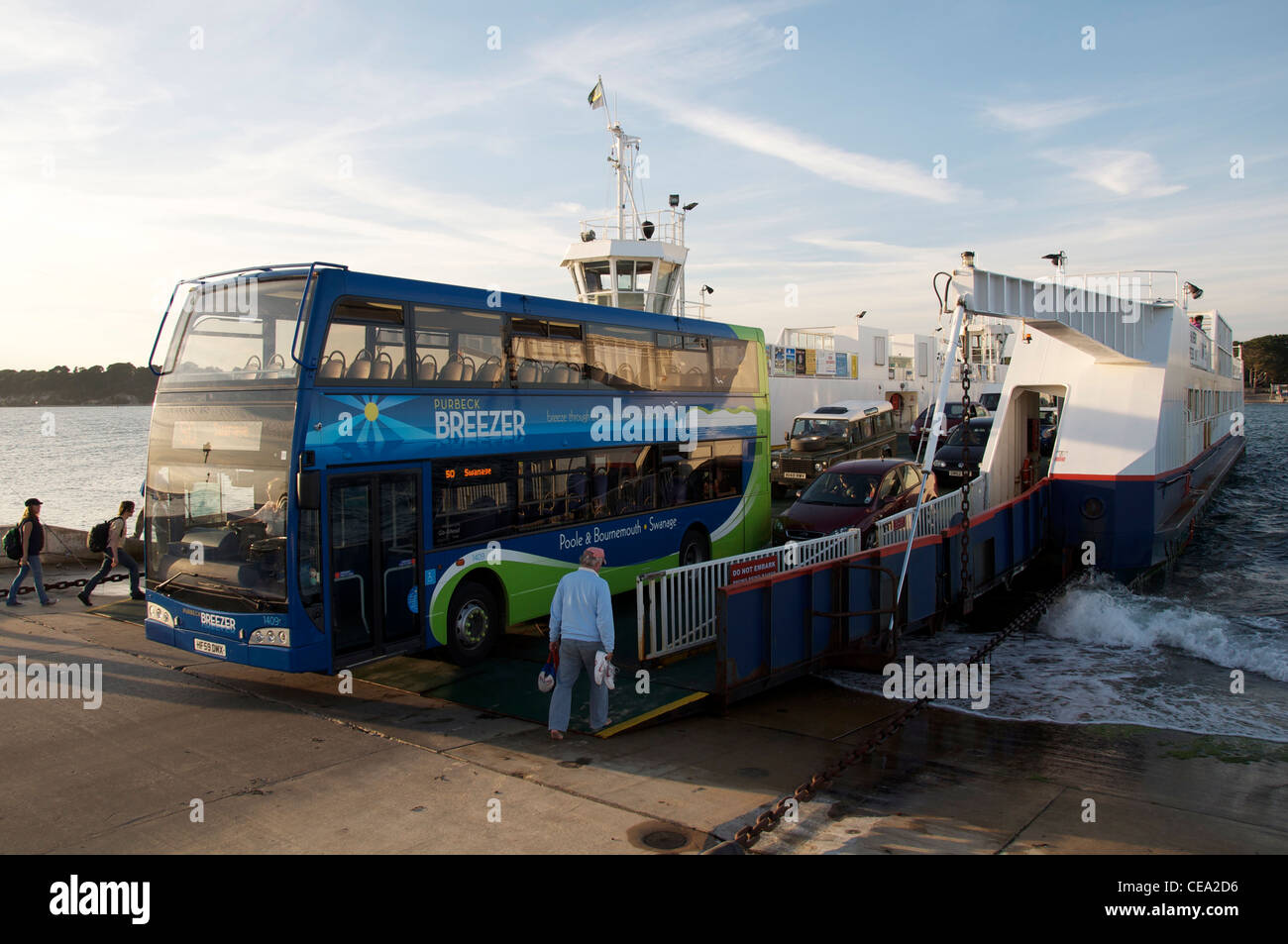 Sandbanks Chain Ferry Shell Bay Stock Photos & Sandbanks Chain Ferry ...