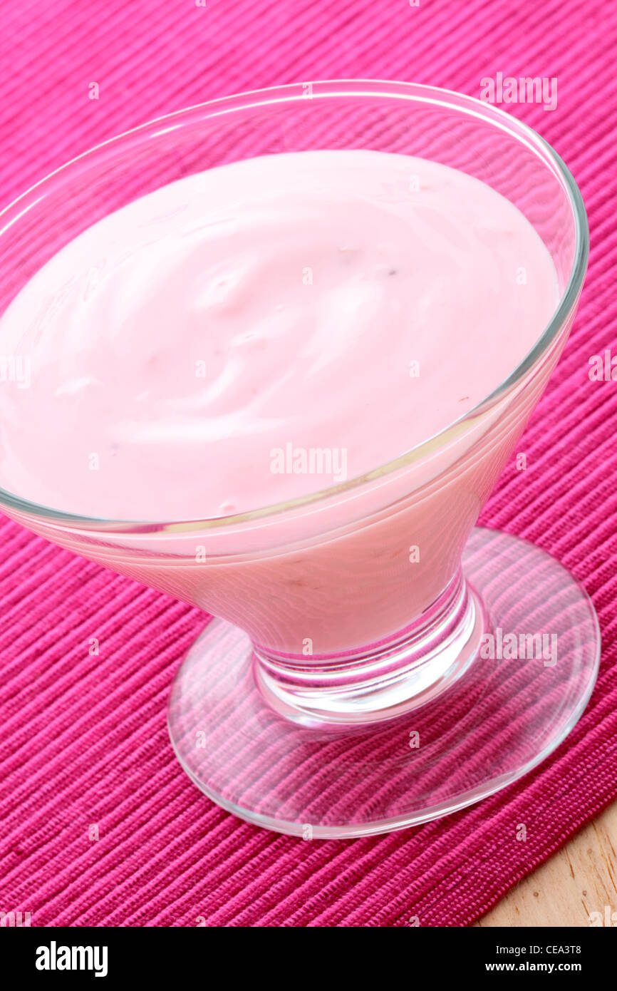 fresh and delicious creamy yogurt, healthy smooth snack, perfect at any ...