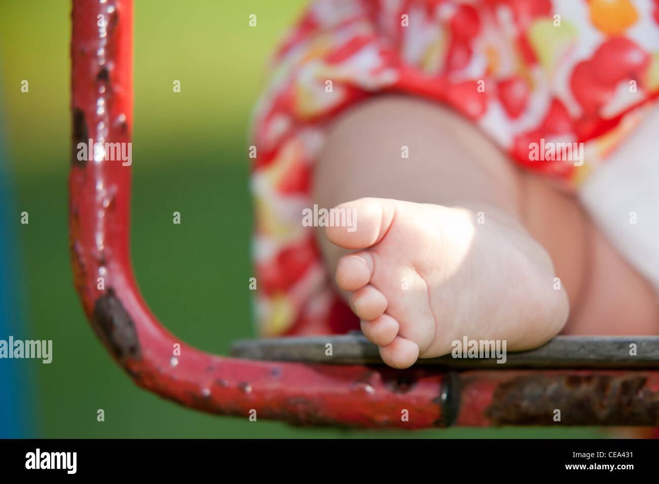 Toddler foot closeup Stock Photo - Alamy