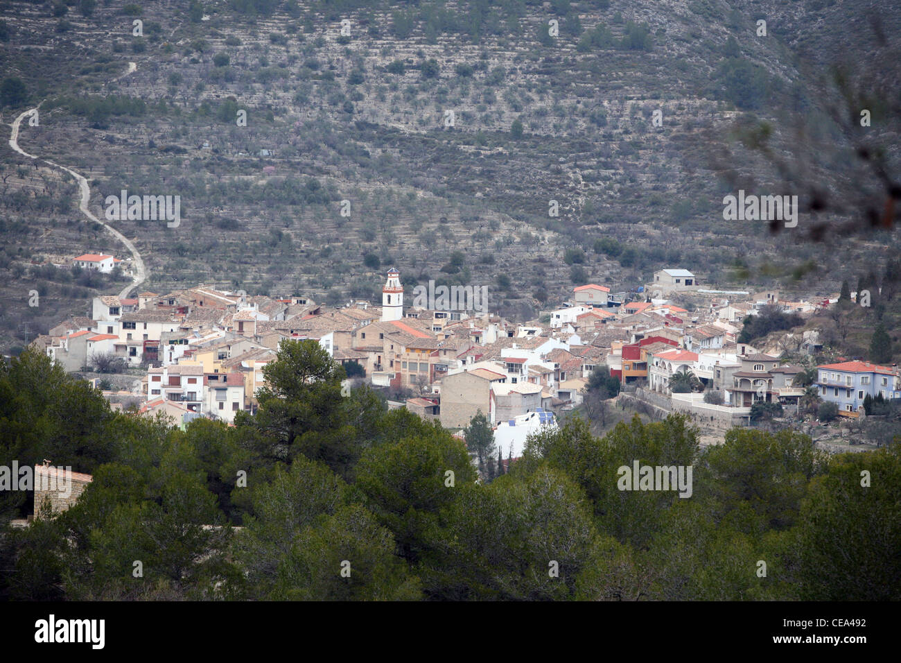 Castell de Castells Stock Photo - Alamy