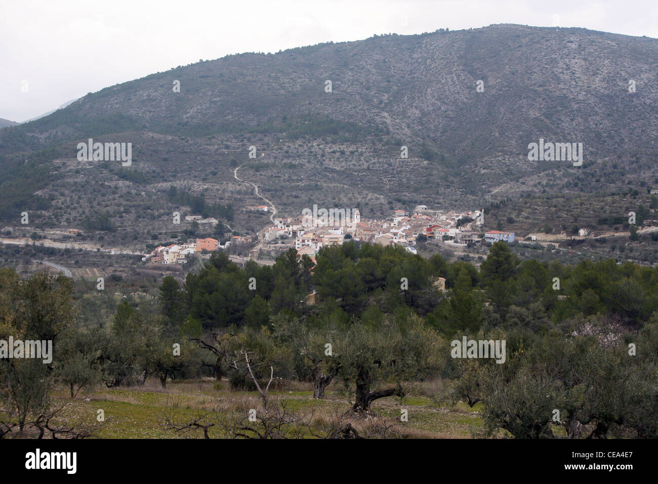 Castell de Castells Stock Photo - Alamy