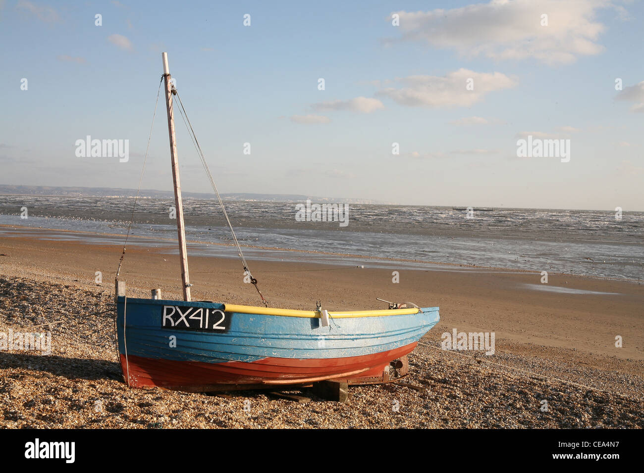 Traditional Fishing Boats on the Beach in Kent UK Stock Photo - Alamy