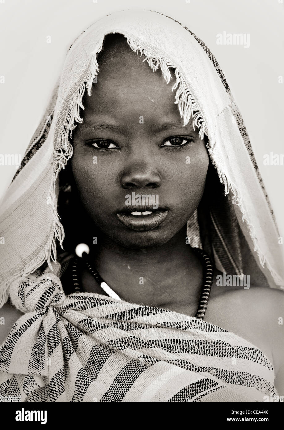 Beautiful Bodi Teenage Girl Portrait Ethiopia Stock Photo - Alamy