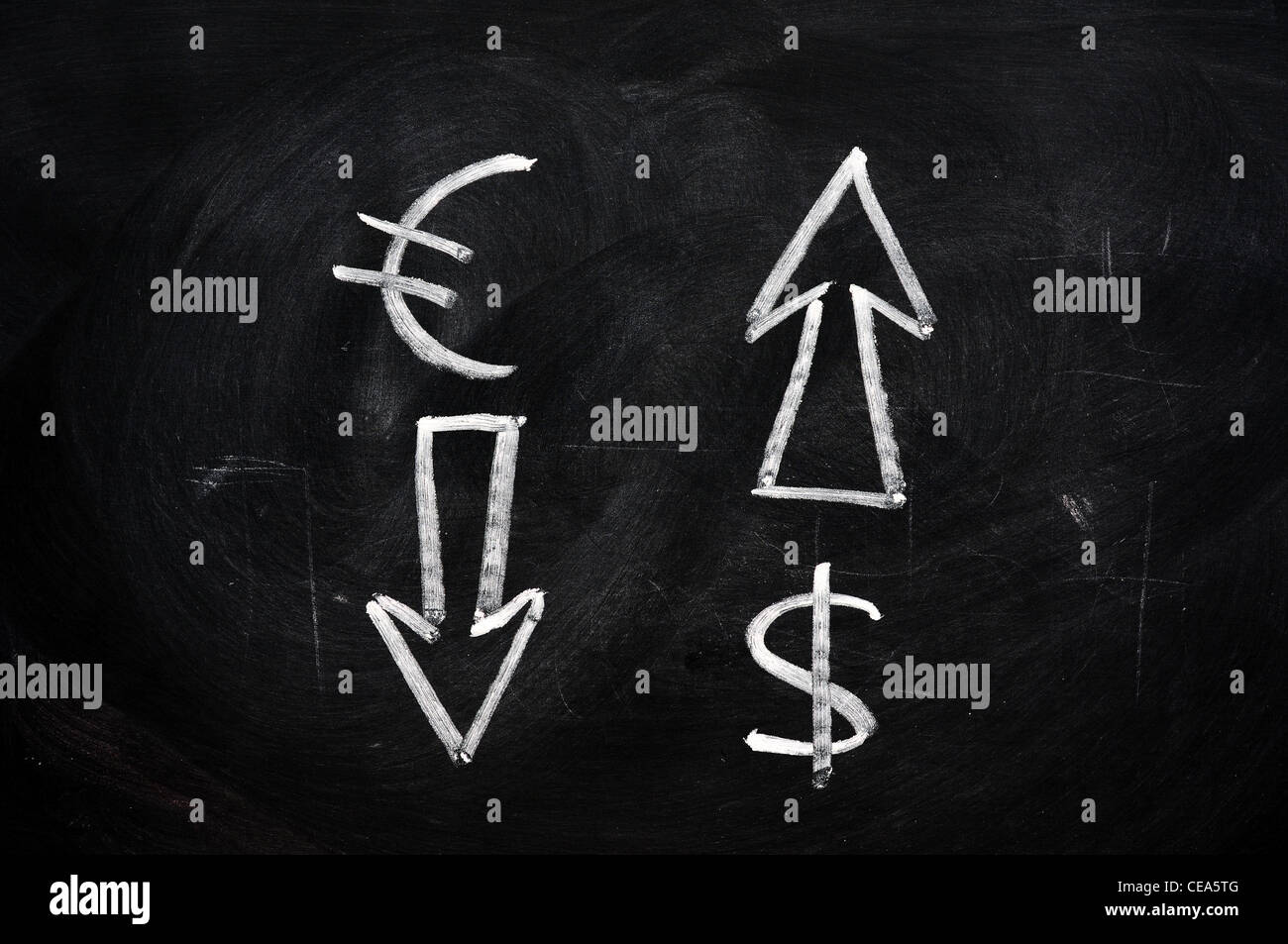 up down euro money currency dollar business financial profit chart ...