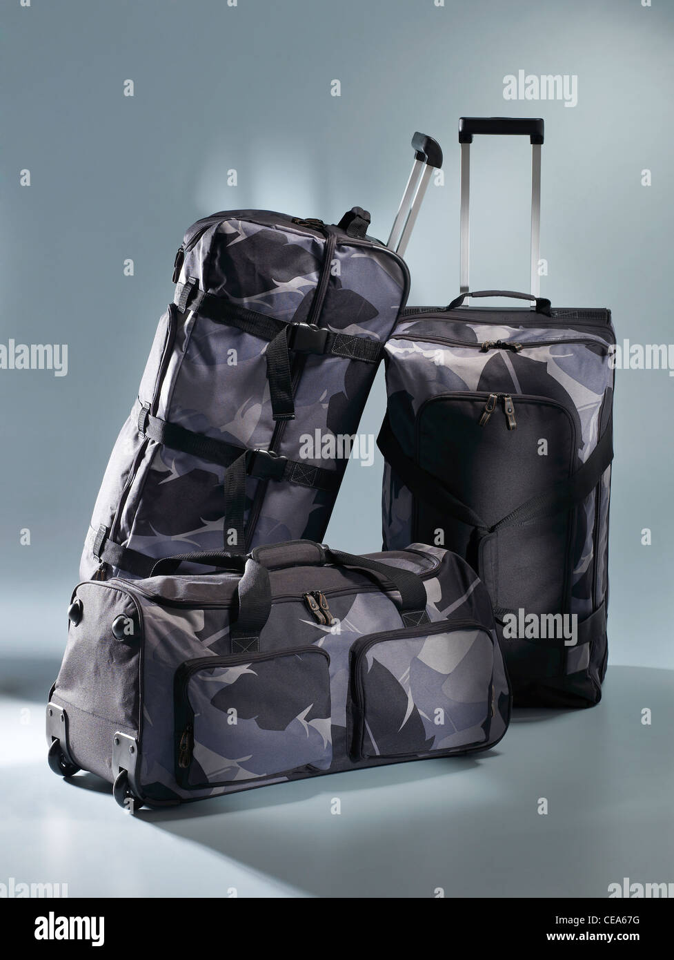 A still life shot of a set of luggage Stock Photo - Alamy