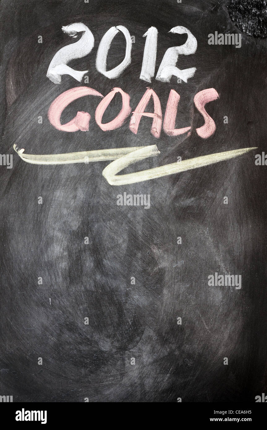 2012 year goal new background new year calendar concept business text ...