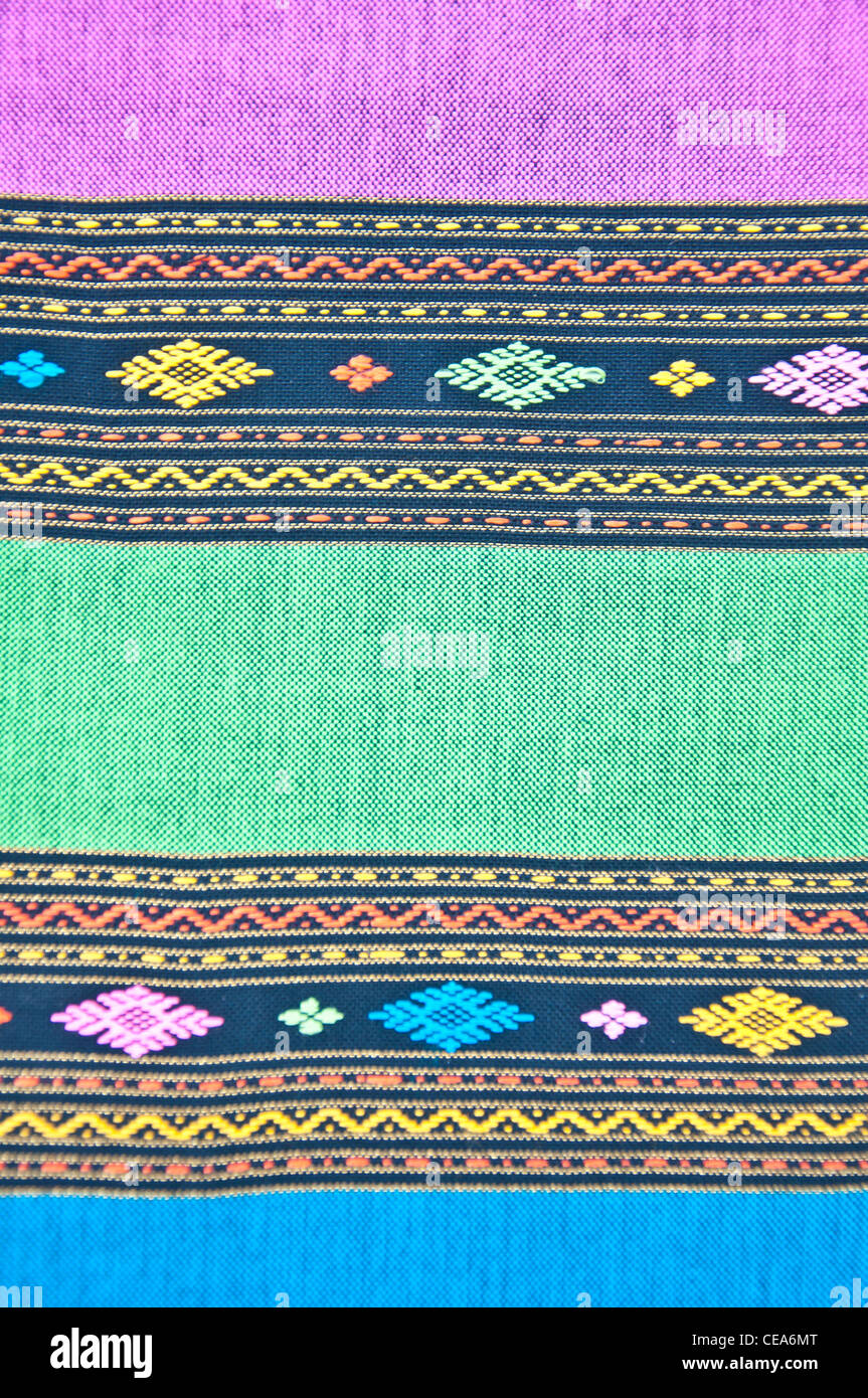 Thai silk fabric texture background Stock Photo - Alamy
