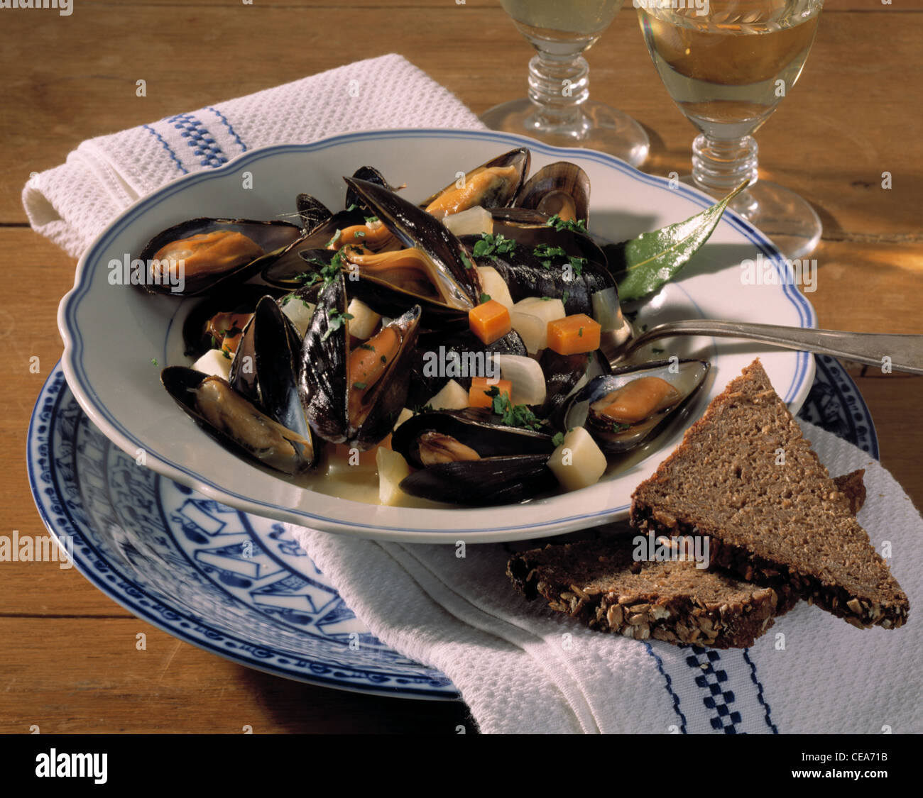 Rhenish mussel pot Stock Photo - Alamy