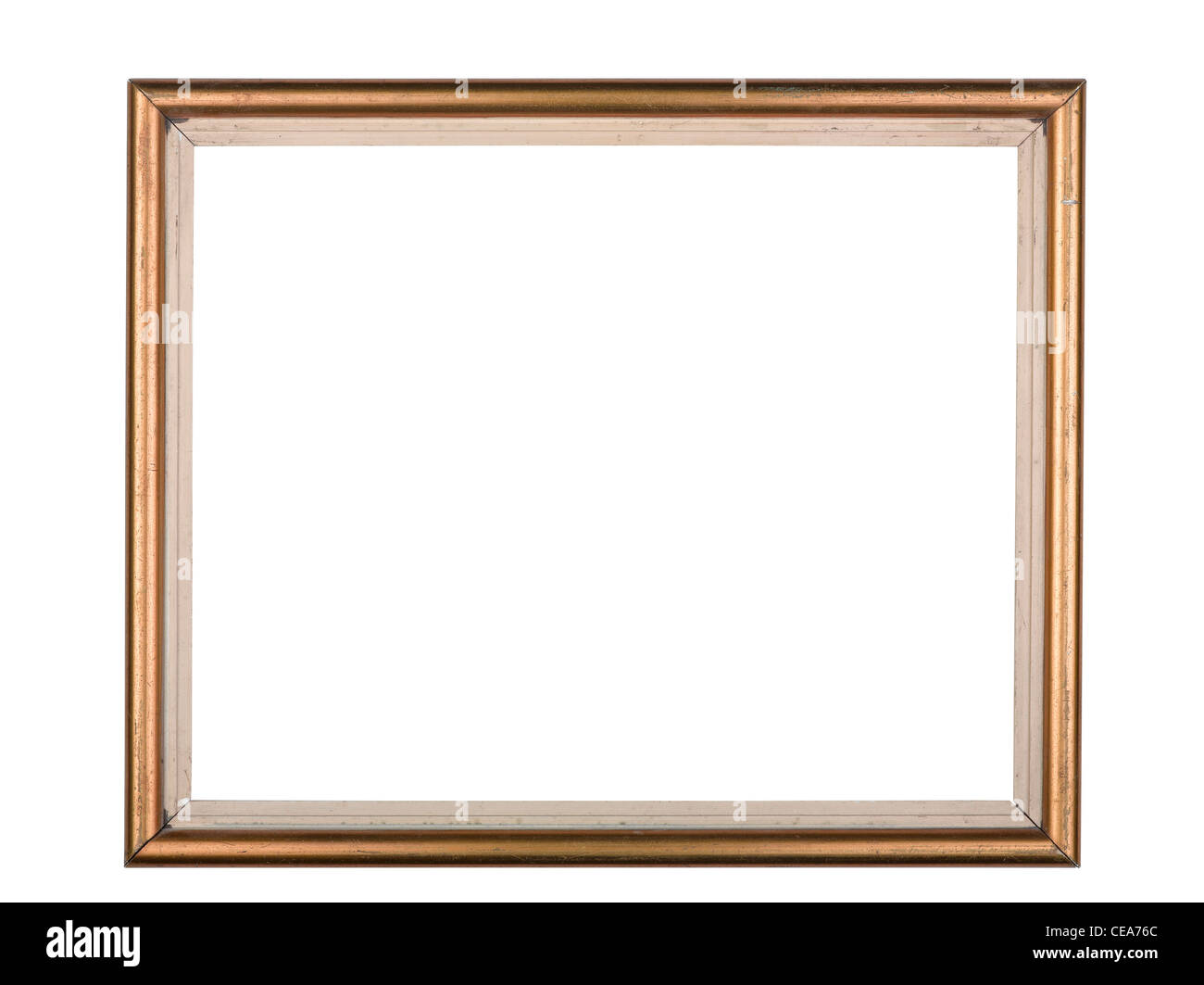 Gold frame isolated on a white background ( clipping path Stock Photo ...