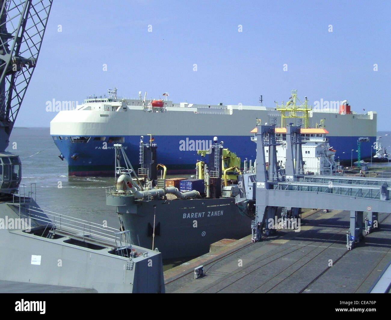 The Favorite Ace is a specialized car carrier ship used for ...