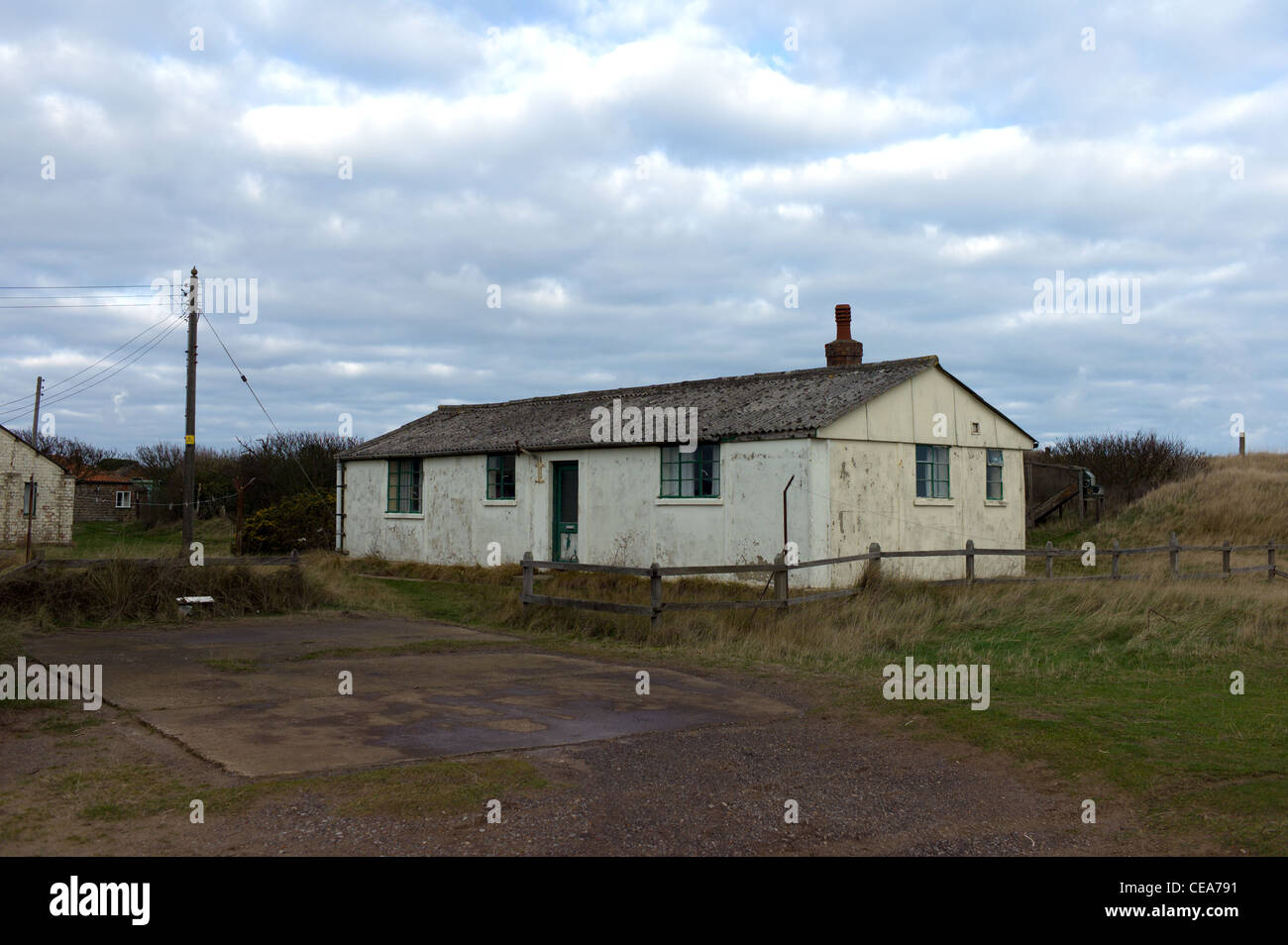 Spurn Point buildings East Riding Yorkshire UK nature reserve Stock ...