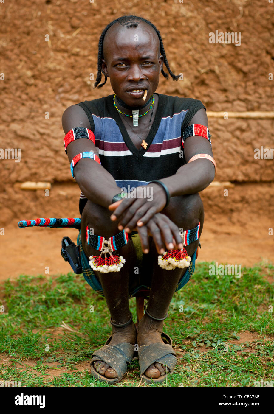 Omo valley tribe young man hi-res stock photography and images - Alamy