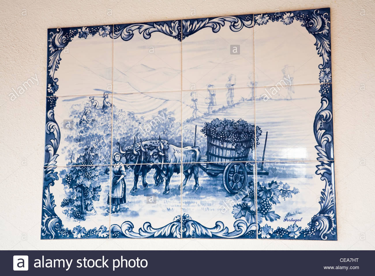 Hand Painted Wall Tiles High Resolution Stock Photography and Images ...