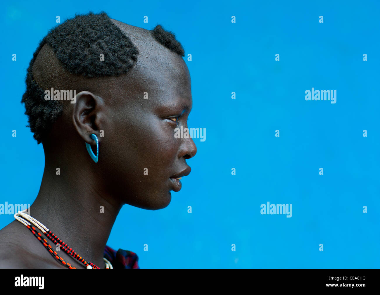 Bodi tribe woman hana mursi hi-res stock photography and images - Alamy