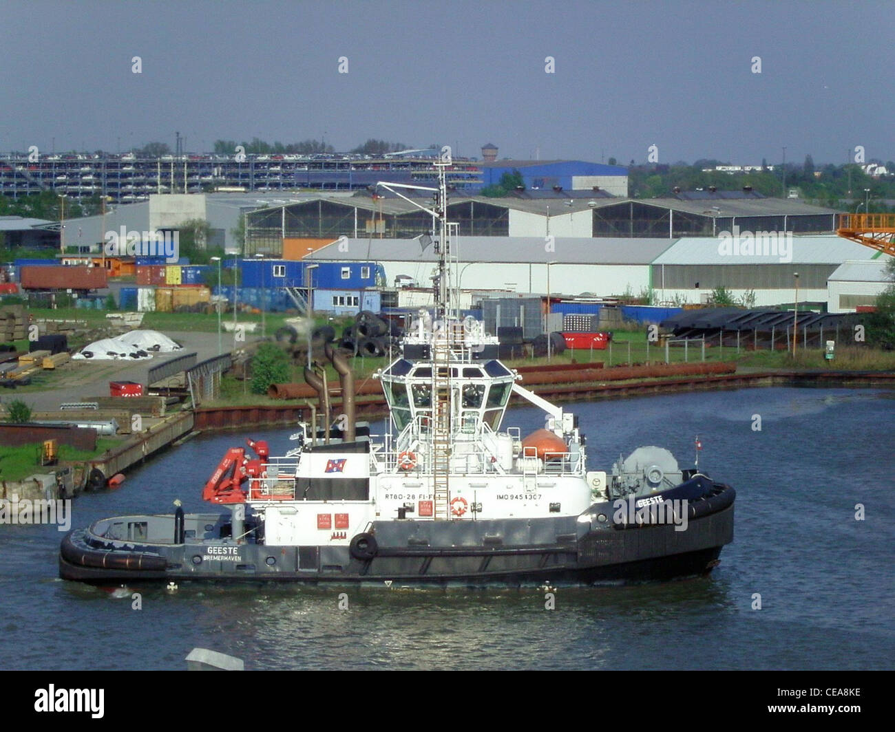 The tugboat Geeste in the port of Bremerhaven, Germany Stock Photo - Alamy