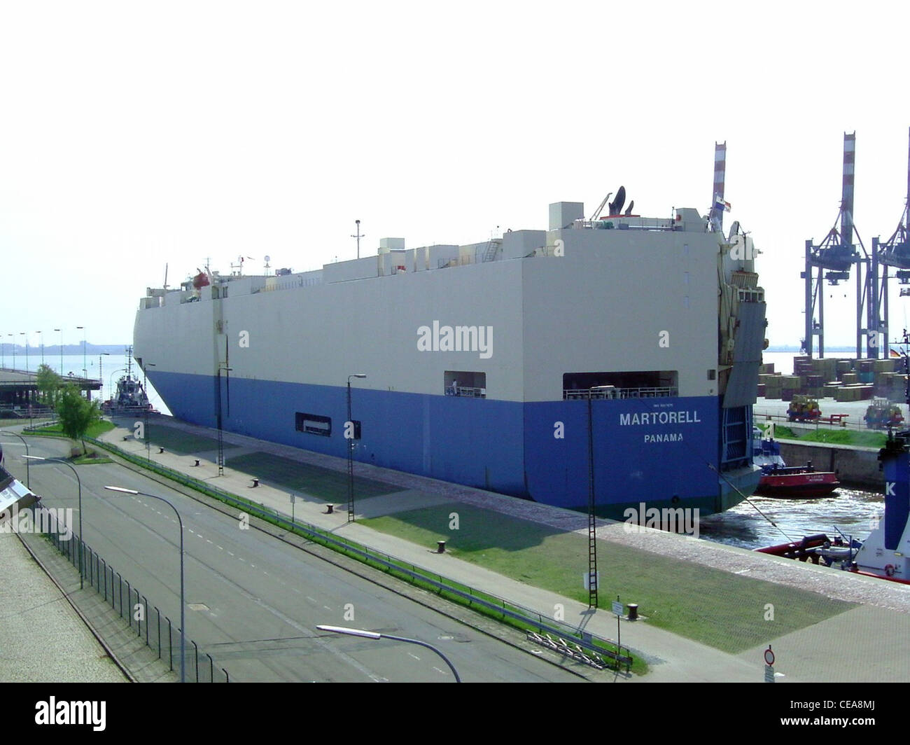 The Martorell is a large car carrier vessel that transports vehicles ...