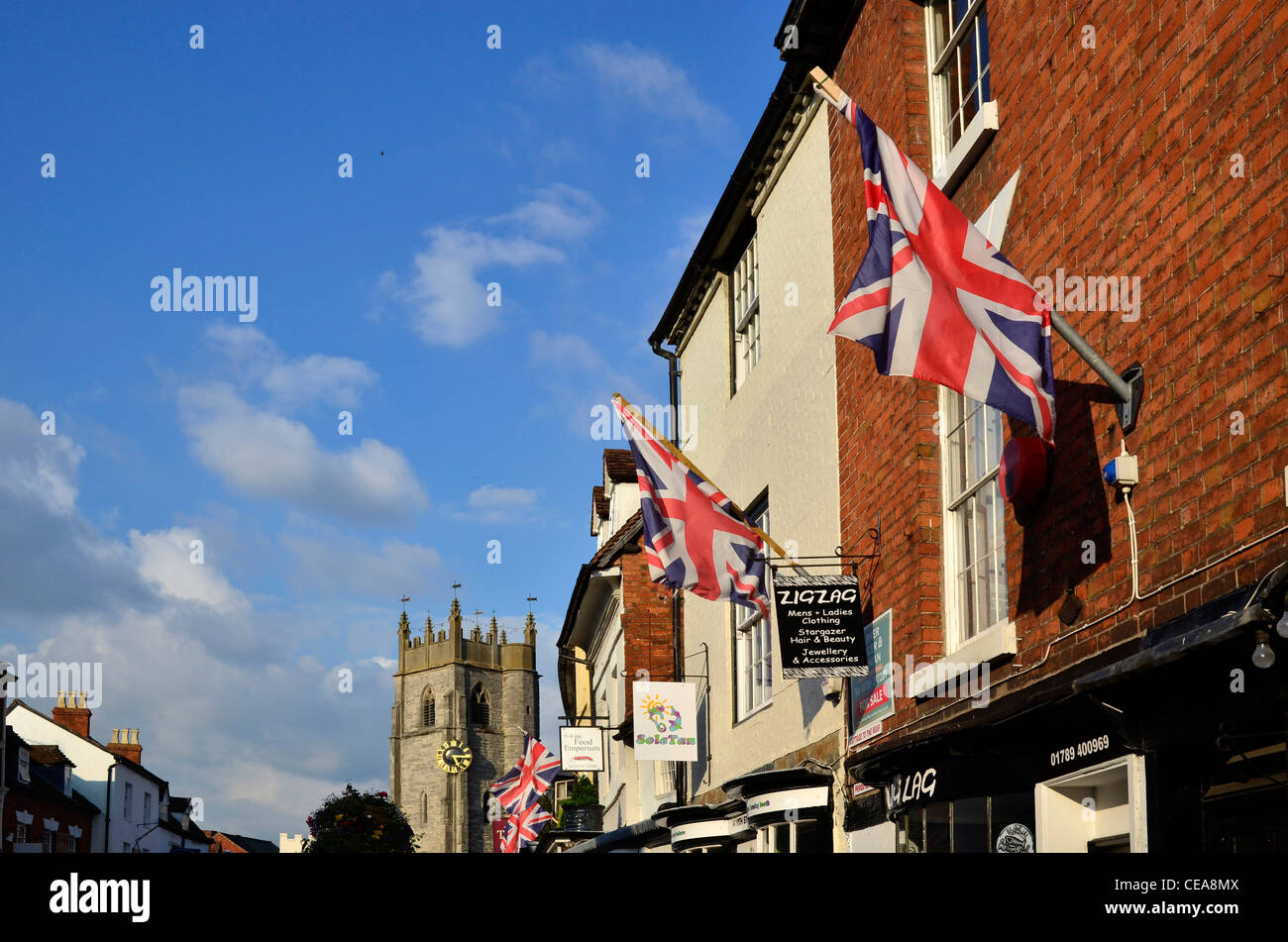 alcester town village warwickshire midlands england uk Stock Photo - Alamy