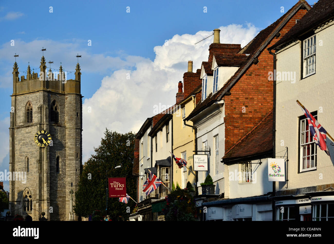 alcester town village warwickshire midlands england uk Stock Photo - Alamy