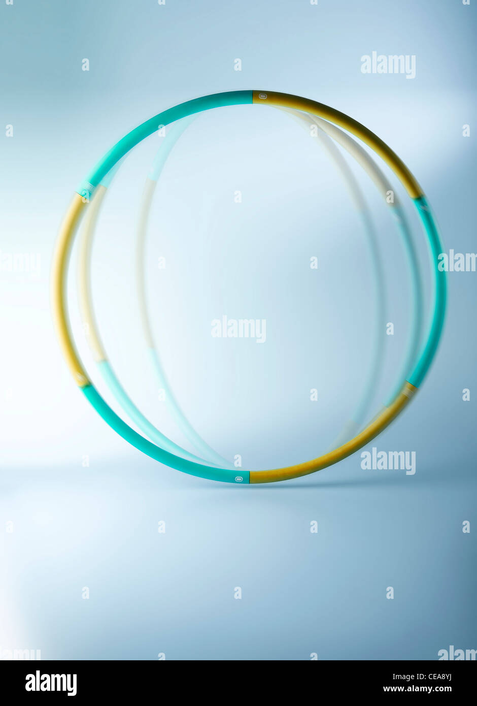 A still life shot of a spinning fitness hula hoop Stock Photo - Alamy