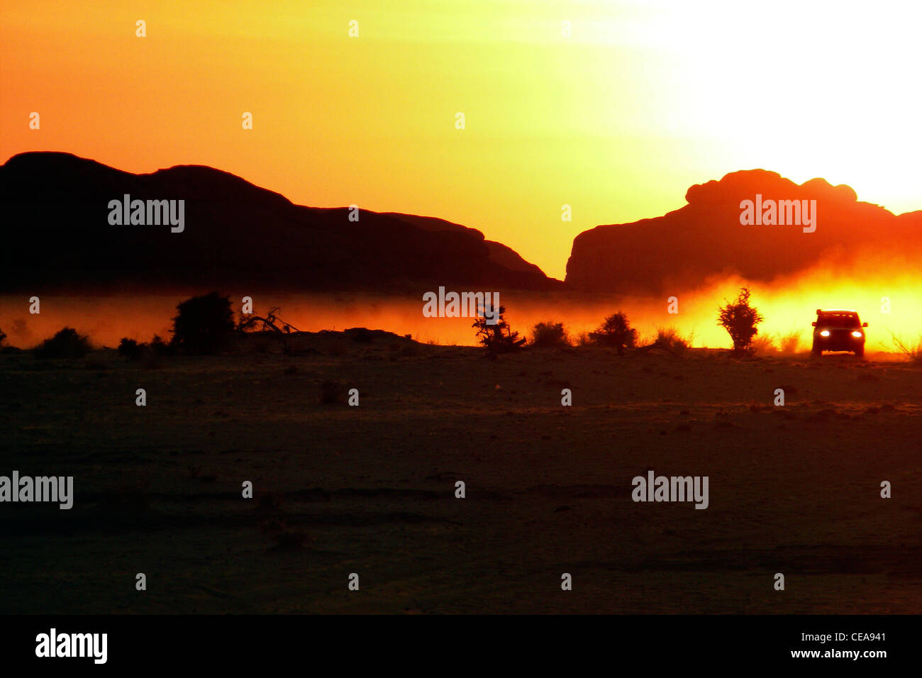 Sunset, Ennedi region, Chad Stock Photo - Alamy
