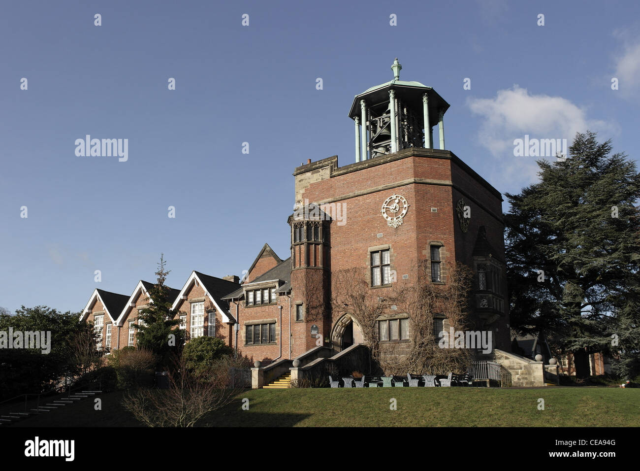 bournville quaker suburb birmingham midlands england uk Stock Photo - Alamy
