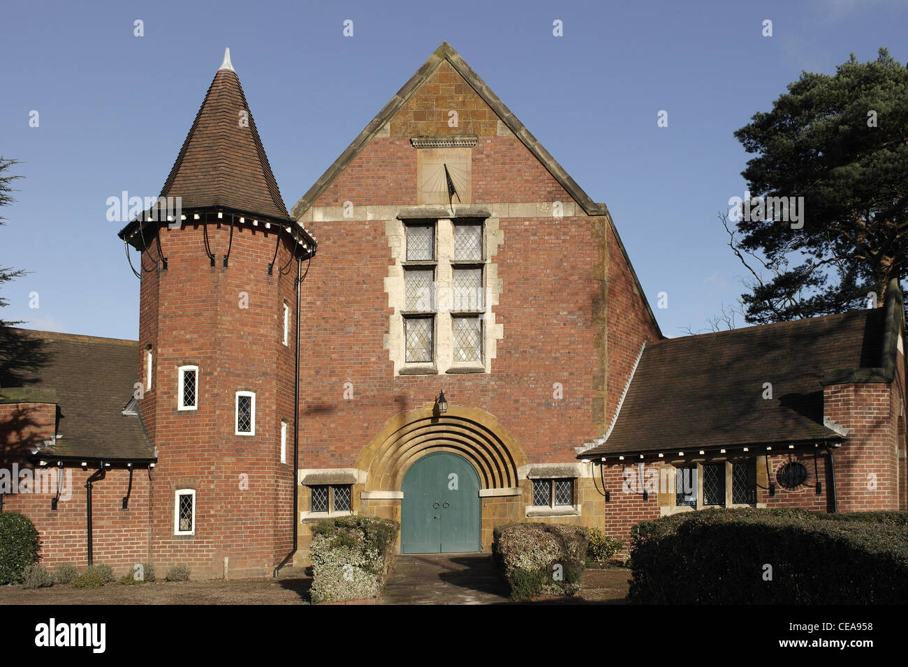 bournville quaker suburb birmingham midlands england uk Stock Photo - Alamy