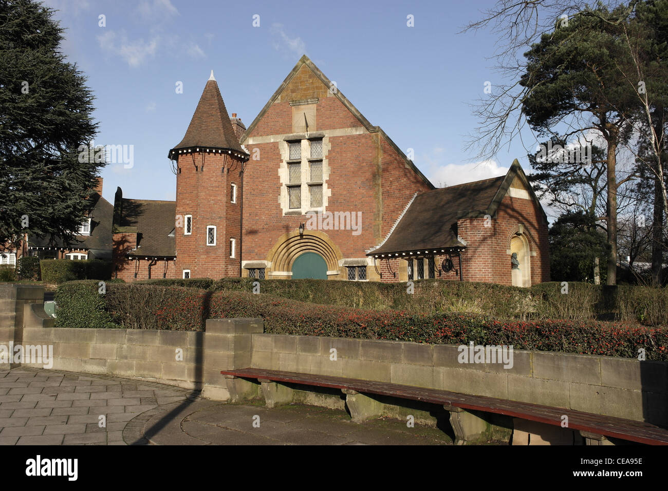 bournville quaker suburb birmingham midlands england uk Stock Photo - Alamy