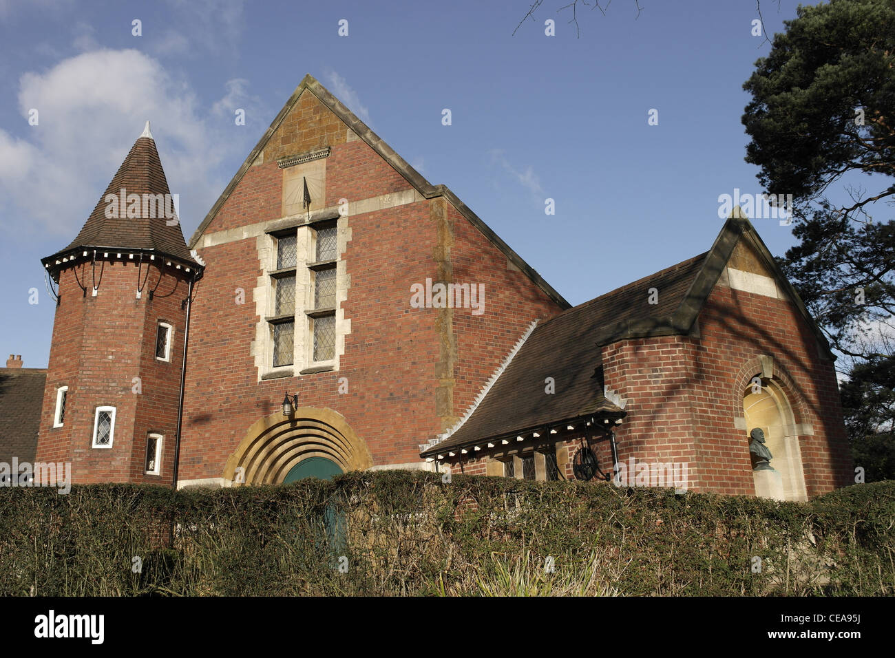 bournville quaker suburb birmingham midlands england uk Stock Photo - Alamy