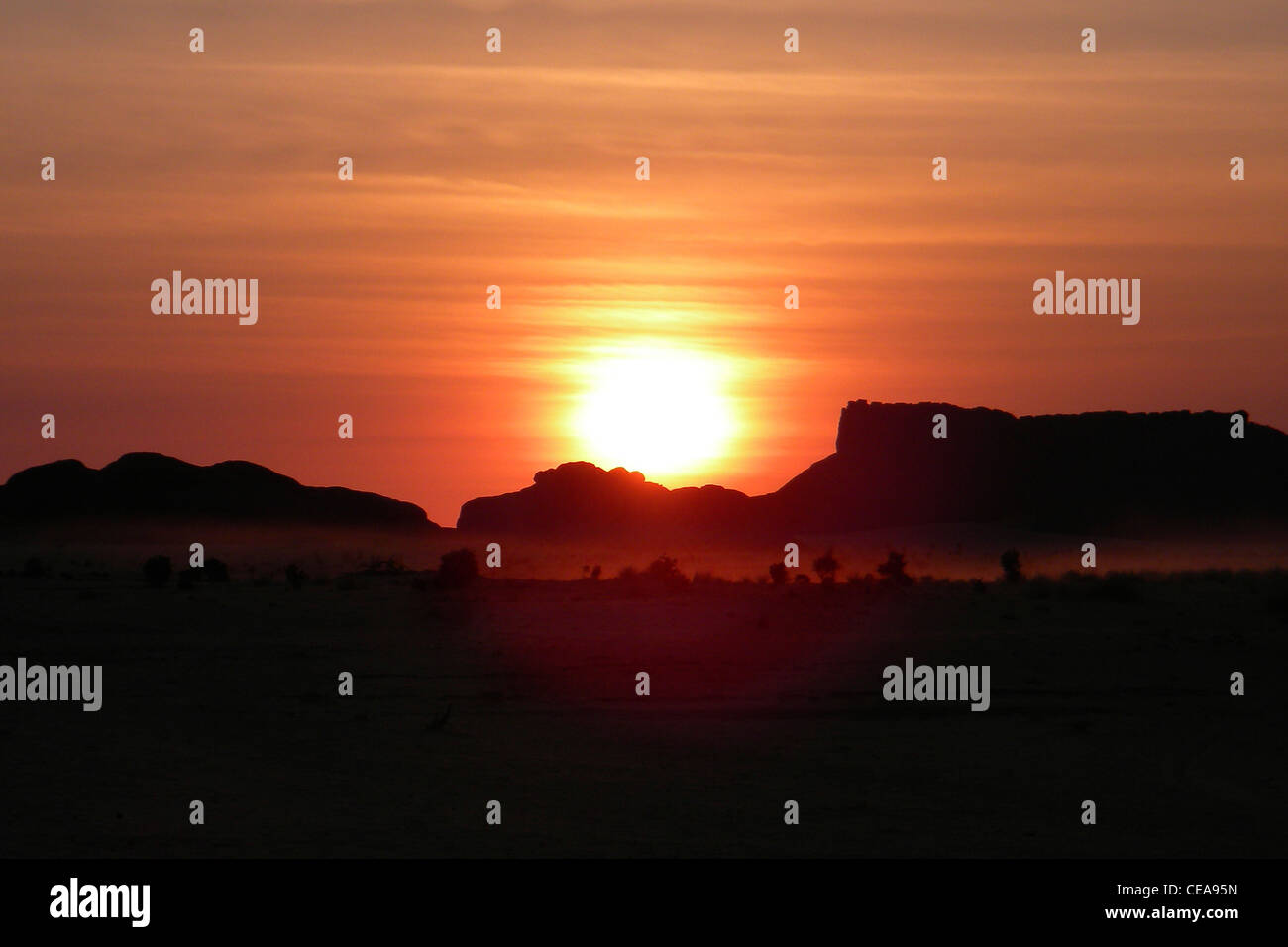 Sunset, Ennedi region, Chad Stock Photo - Alamy