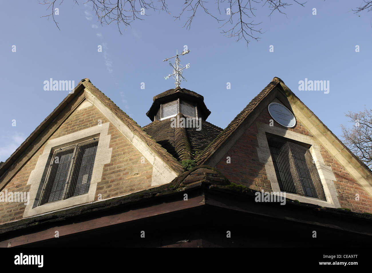 bournville quaker suburb birmingham midlands england uk Stock Photo - Alamy