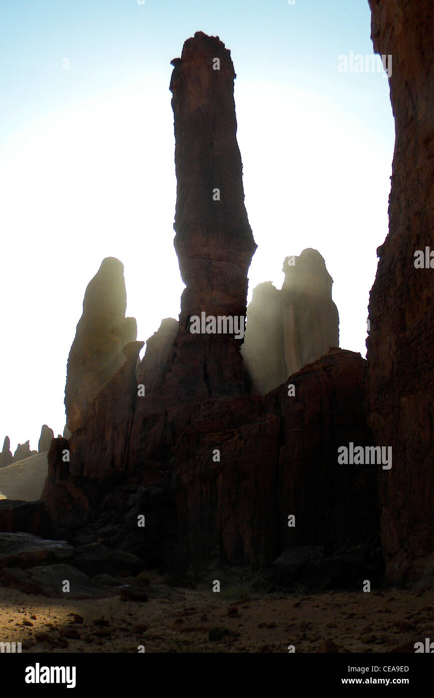 Archei pinnacles, Ennedi region, Chad Stock Photo - Alamy