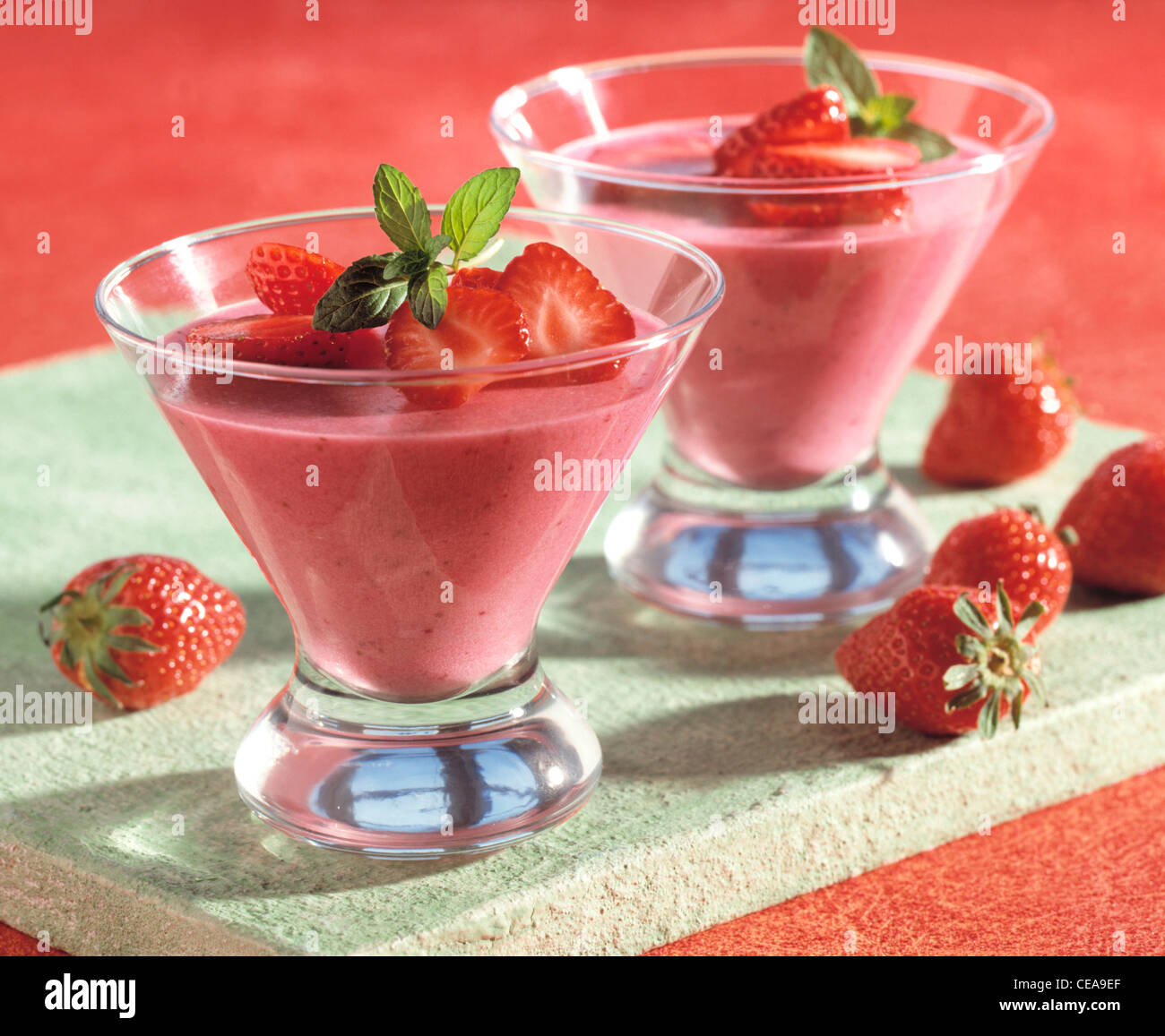 Strawberry - Cream Stock Photo - Alamy