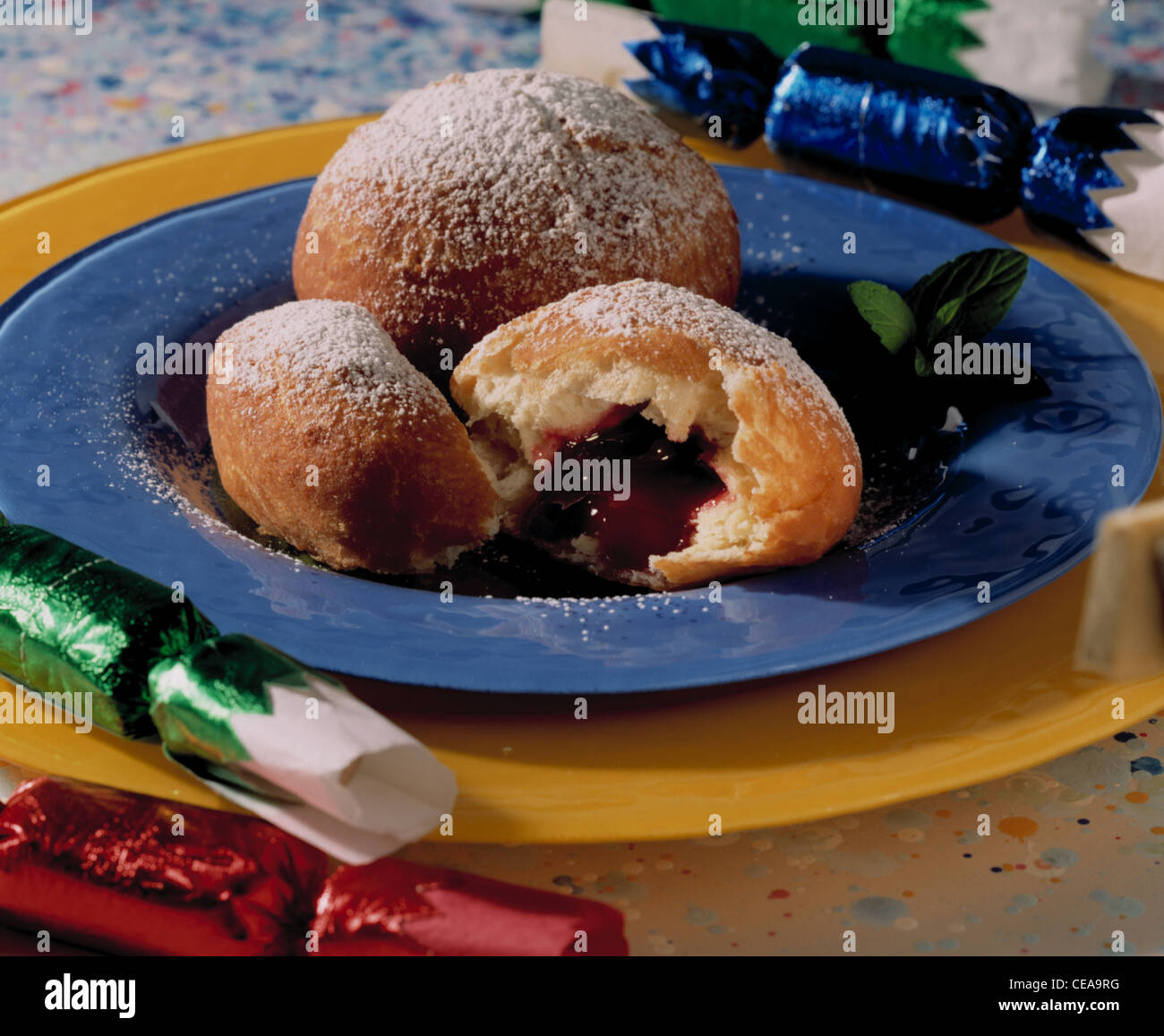 Jam - filled - donuts (carnaval Stock Photo - Alamy