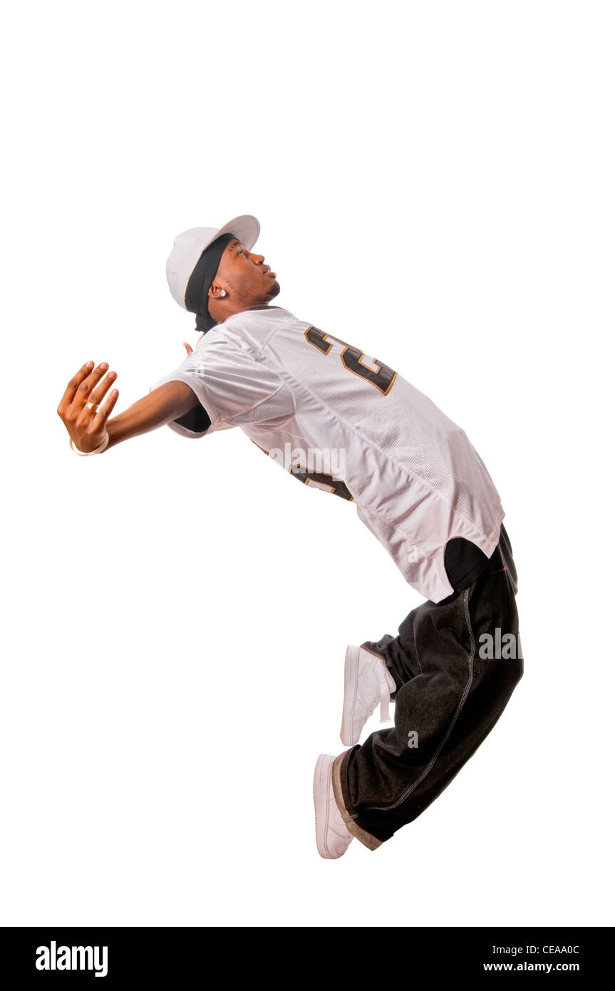 Cool young hip-hop dancer making a move Stock Photo - Alamy