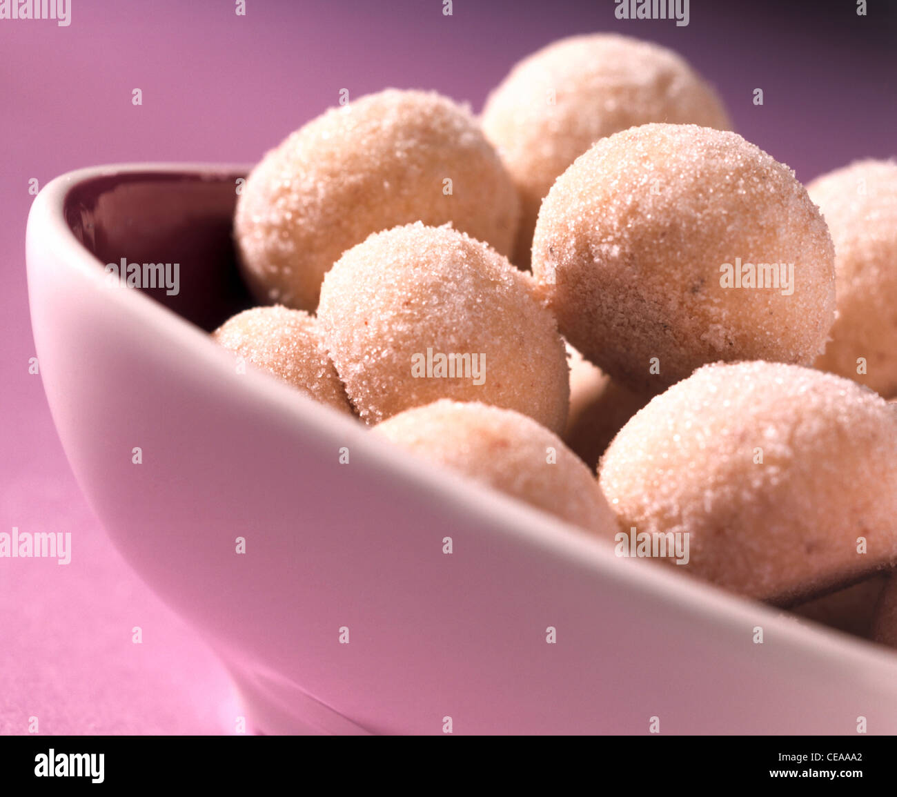 Tender vanilla balls Stock Photo - Alamy
