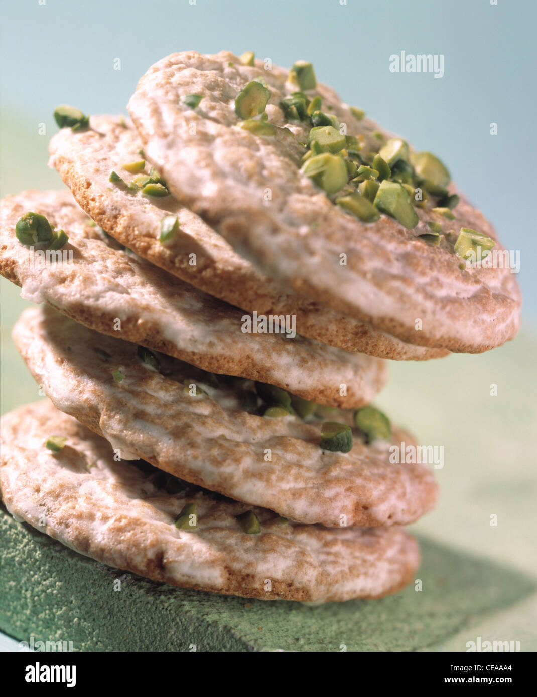 Gingerbread with almonds Stock Photo - Alamy