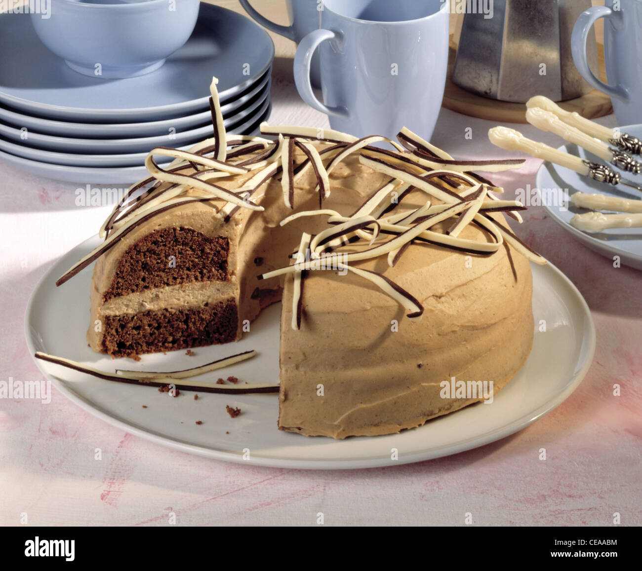 Mocca - cream - crown Stock Photo - Alamy