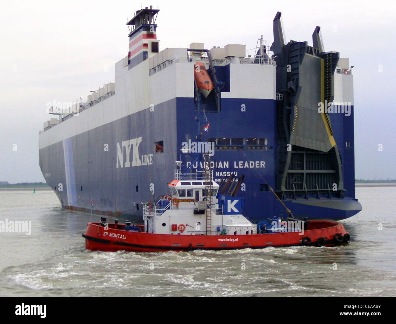 The car carrier Guardian Leader has exited the Northern sluice at ...