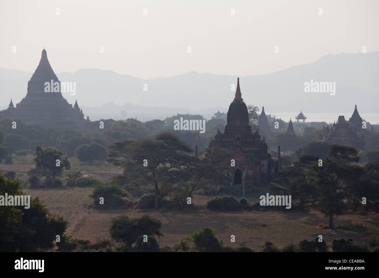 Valley of thousands Buddhist pagodas in Bagan, Burma Stock Photo - Alamy