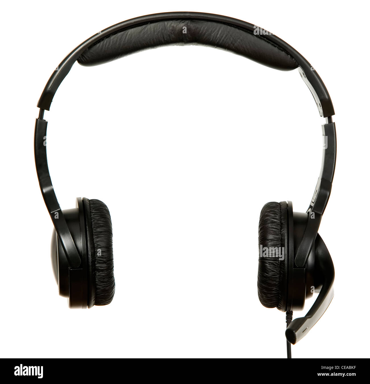 Black headphones Cut Out Stock Images & Pictures - Alamy