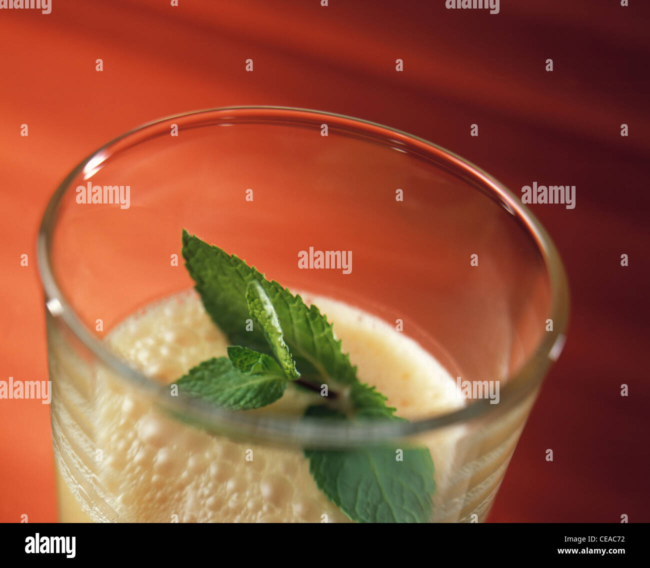 Coconut - pear - shake Stock Photo - Alamy