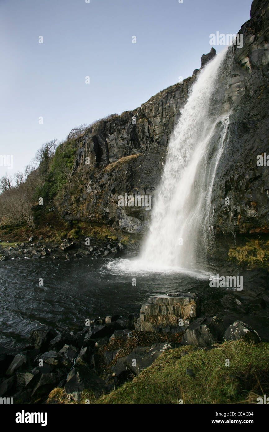 The Eas Fors waterfall on the Isle of Mull Stock Photo - Alamy