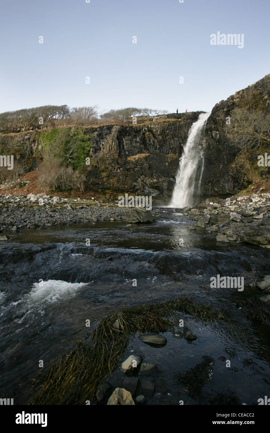 The impressive Eas Fors waterfall on the Isle of Mull Stock Photo - Alamy